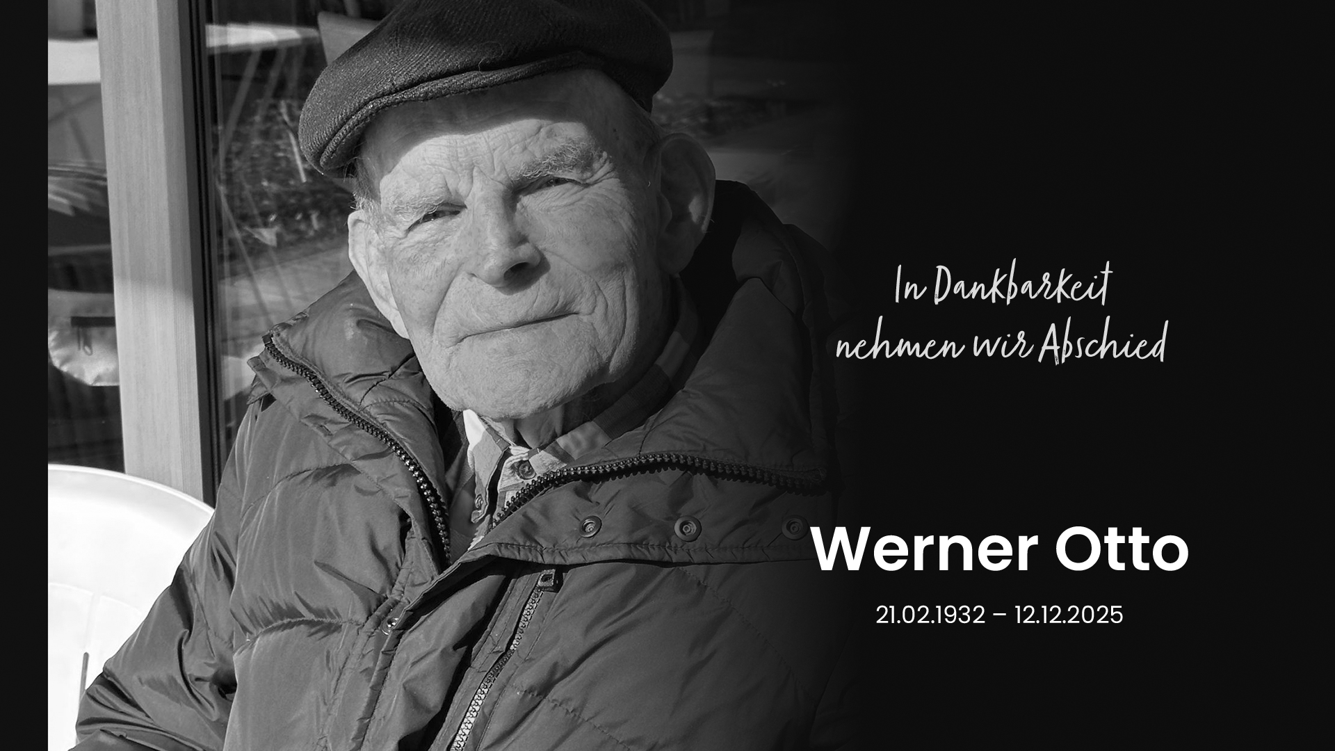 Trauer um Werner Otto | drs.org